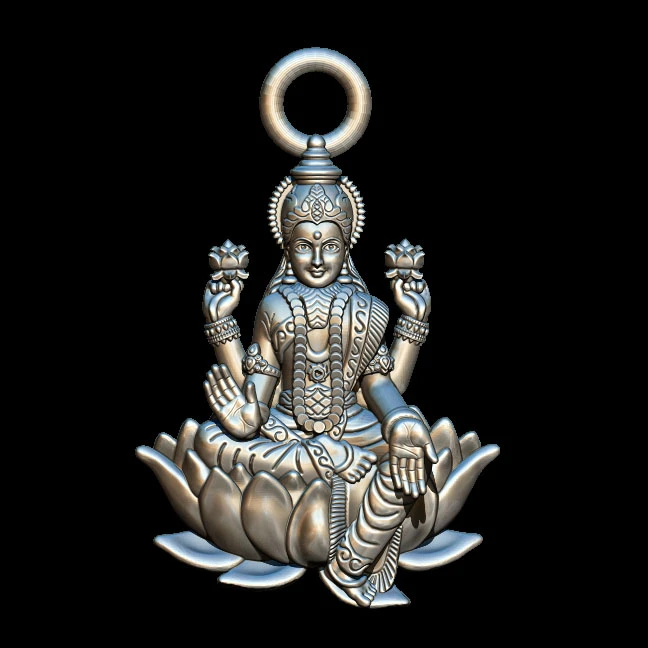 beautiful krishna ring 3D murti - Cad Wala