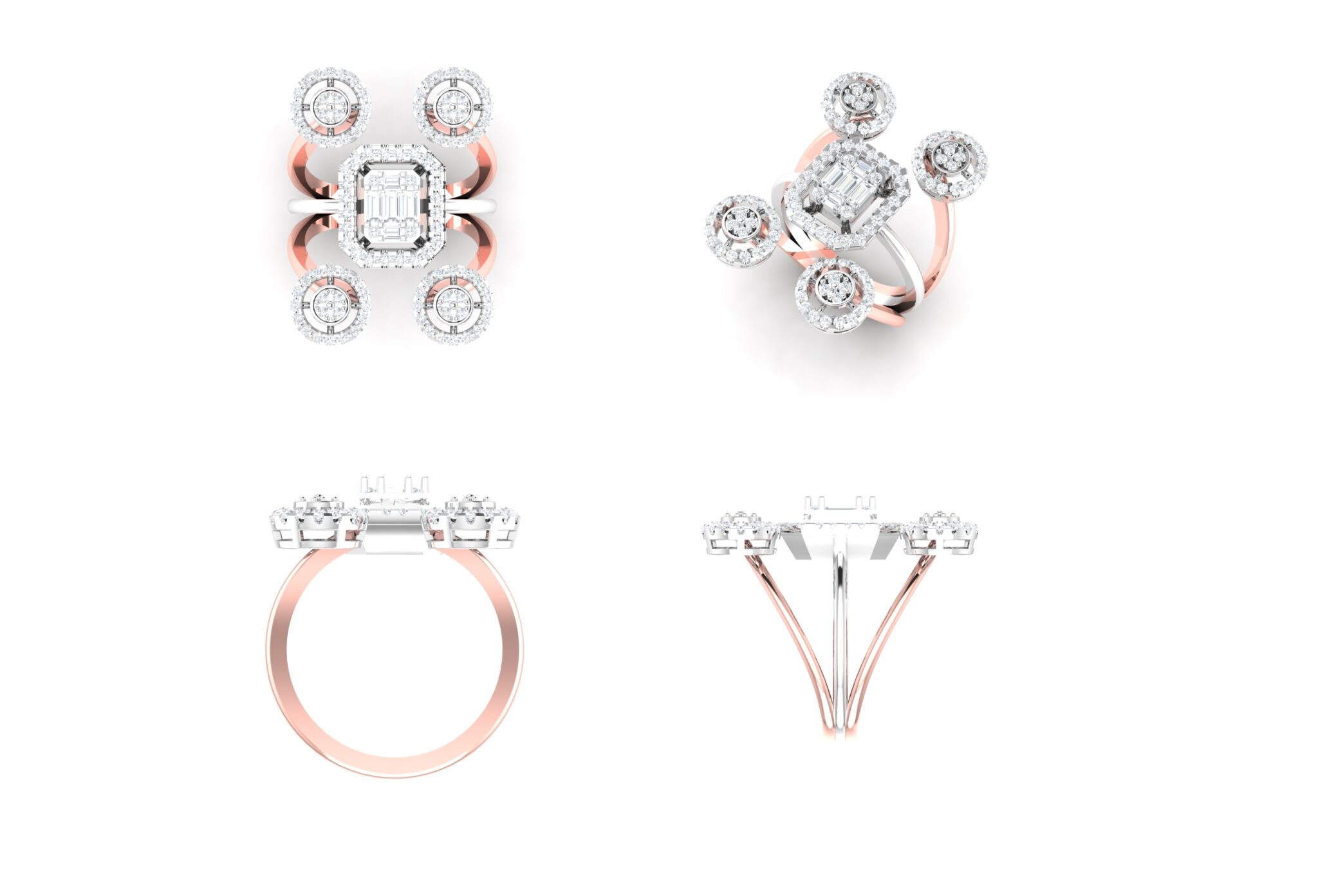 Engagement Rings3DM 44 3D Model Rings for ladies - Cad Wala