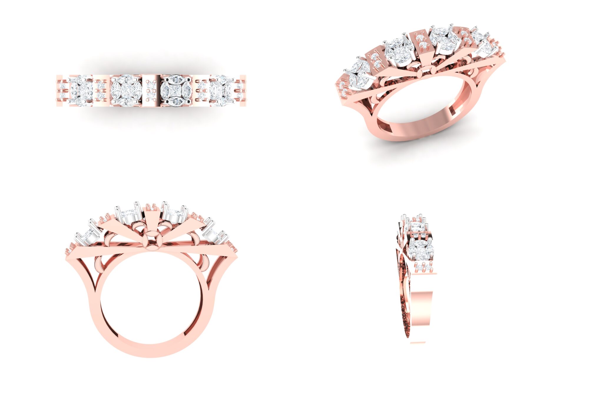 Engagement Rings3DM 44 3D Model Rings for ladies - Cad Wala