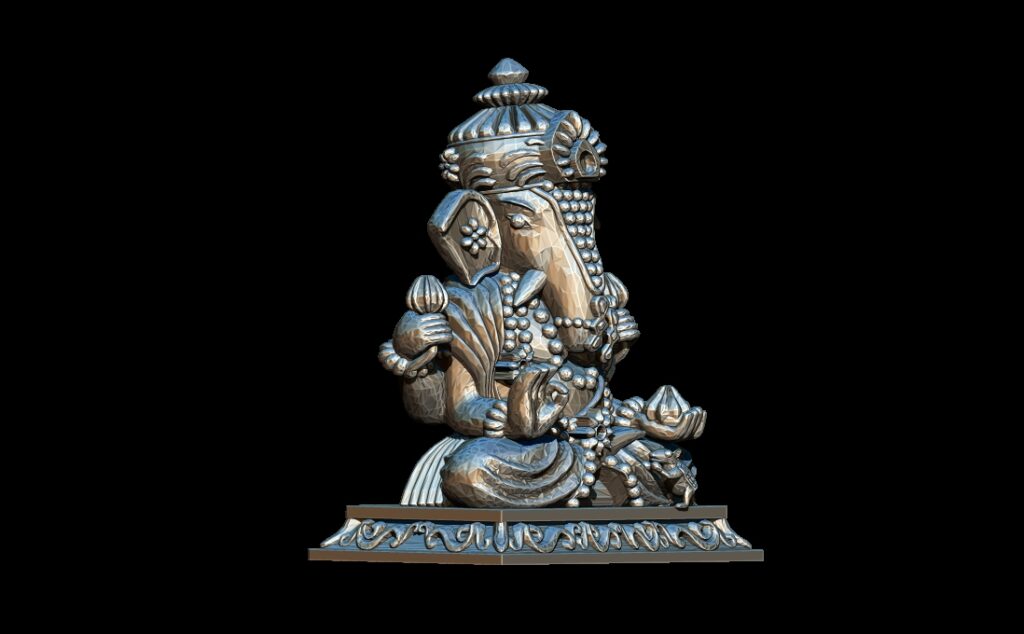 Ganesh 3D model design - Cad Wala