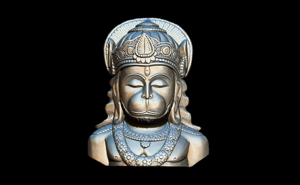 Hanuman 3D model murti design online Download - Cad Wala
