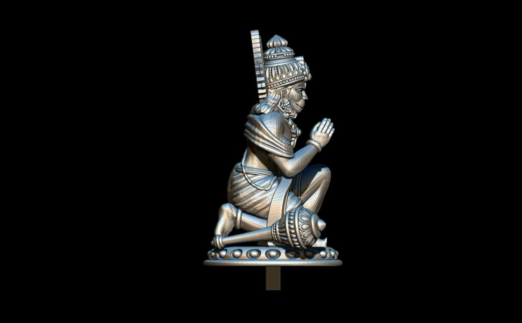 Hanuman 3D model murti design online Download - Cad Wala