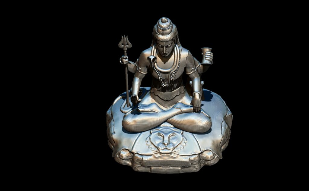 Mahadev 3D model modern sculpture murti - Cad Wala
