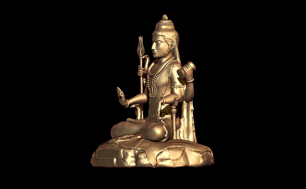 Mahadev 3D model modern sculpture murti - Cad Wala