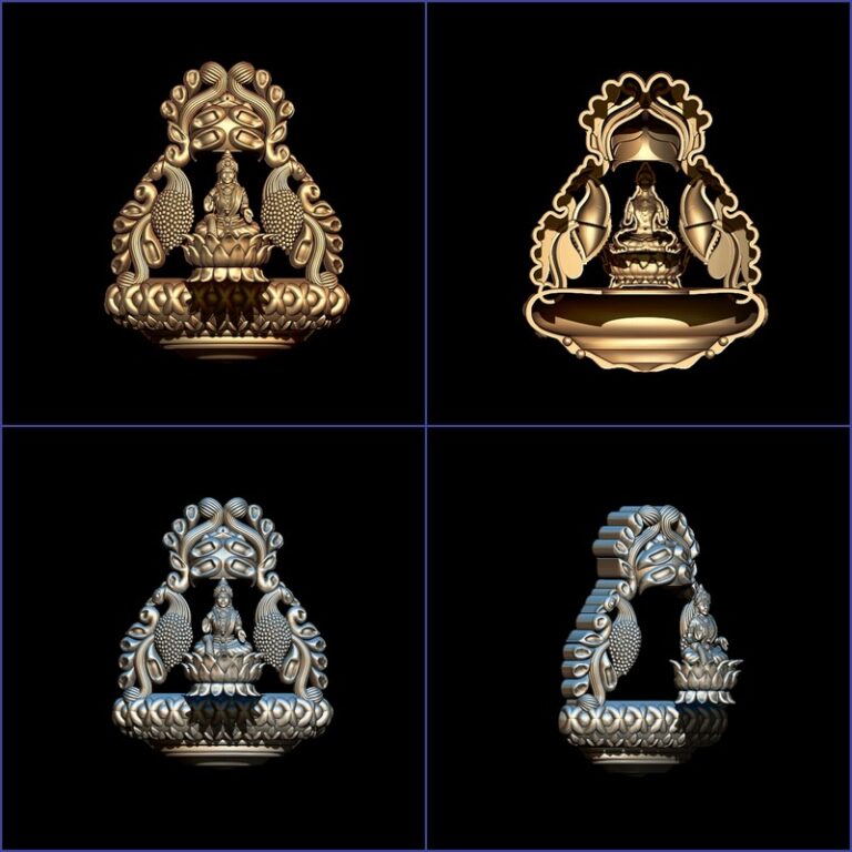 Indian God Murti 3D Model Printable - 42 Piece STL File. - Cad Wala