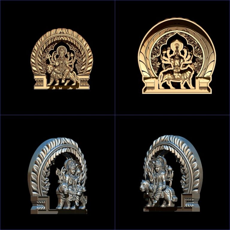 Indian God Murti 3D Model Printable - 42 Piece STL File. - Cad Wala